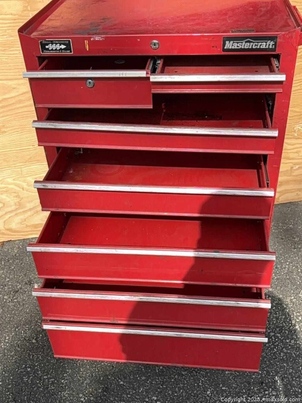 Mastercraft rolling tool chest with side handle | Maxsold