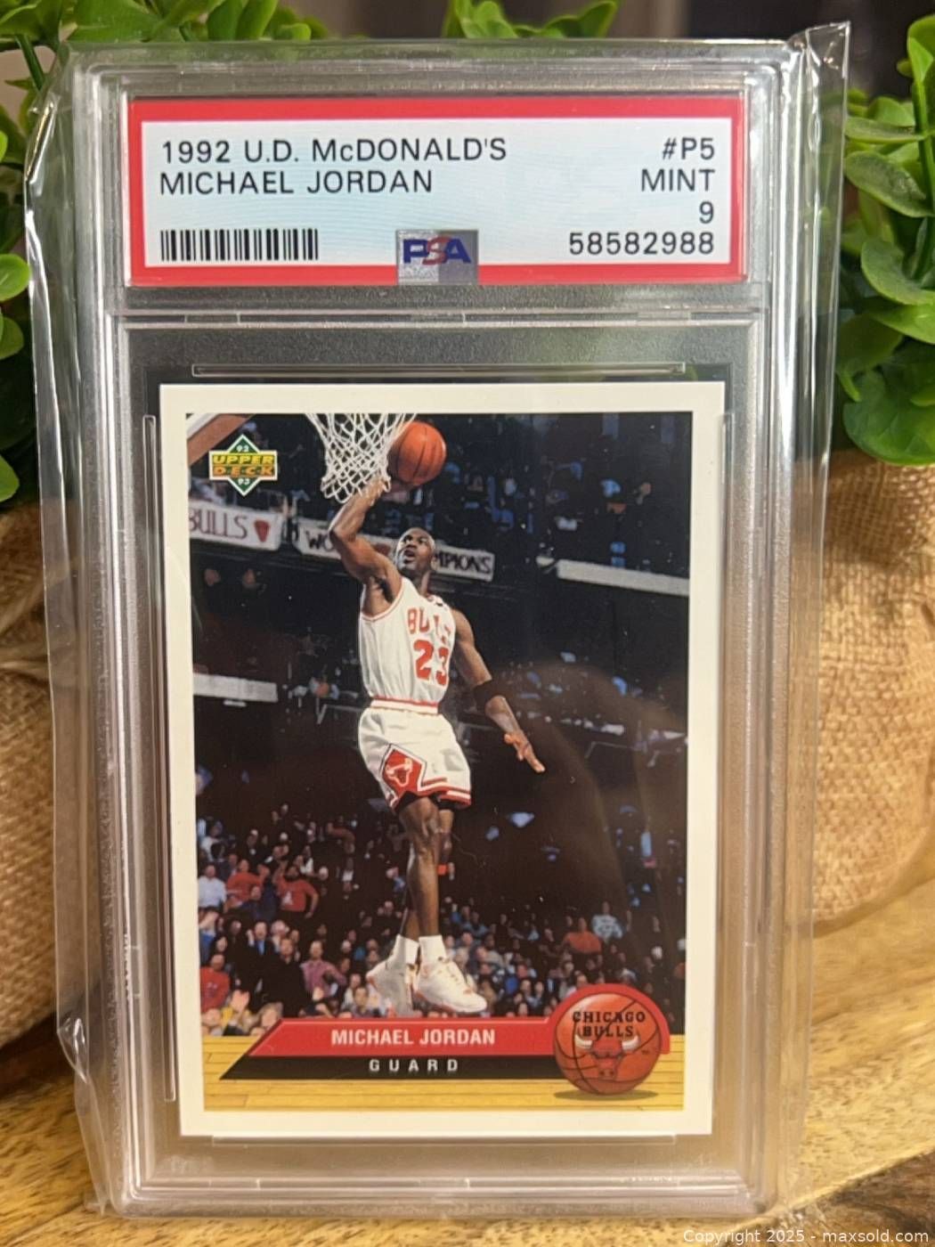 Michael Jordan 1992 Upper Deck McDonald’s P5 PSA 9 | Maxsold