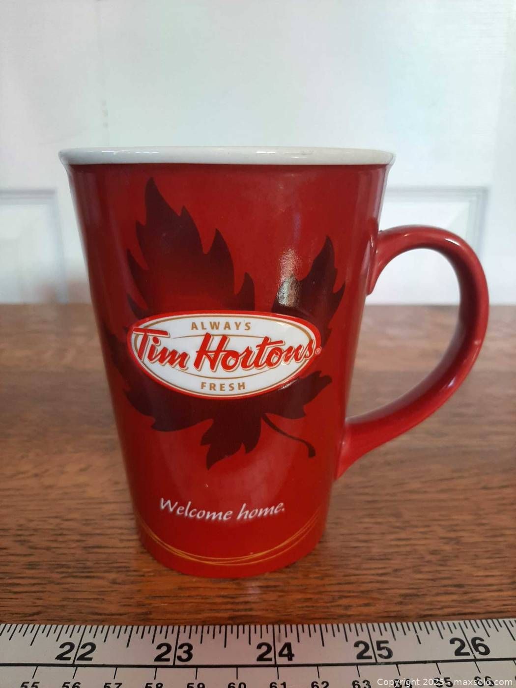 Tim Hortons tall ceramic mug | Maxsold