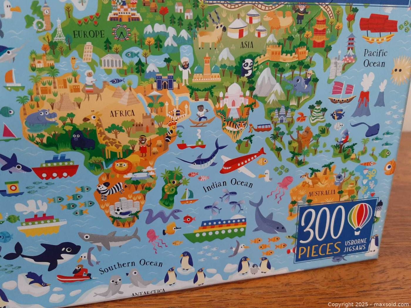 Usborne 300-Piece World Map Jigsaw Puzzle | Maxsold