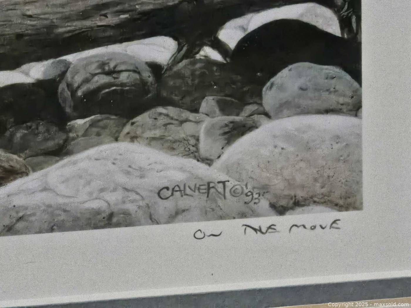 Signed numbered print “On The Move” by Lissa Calvert | Maxsold