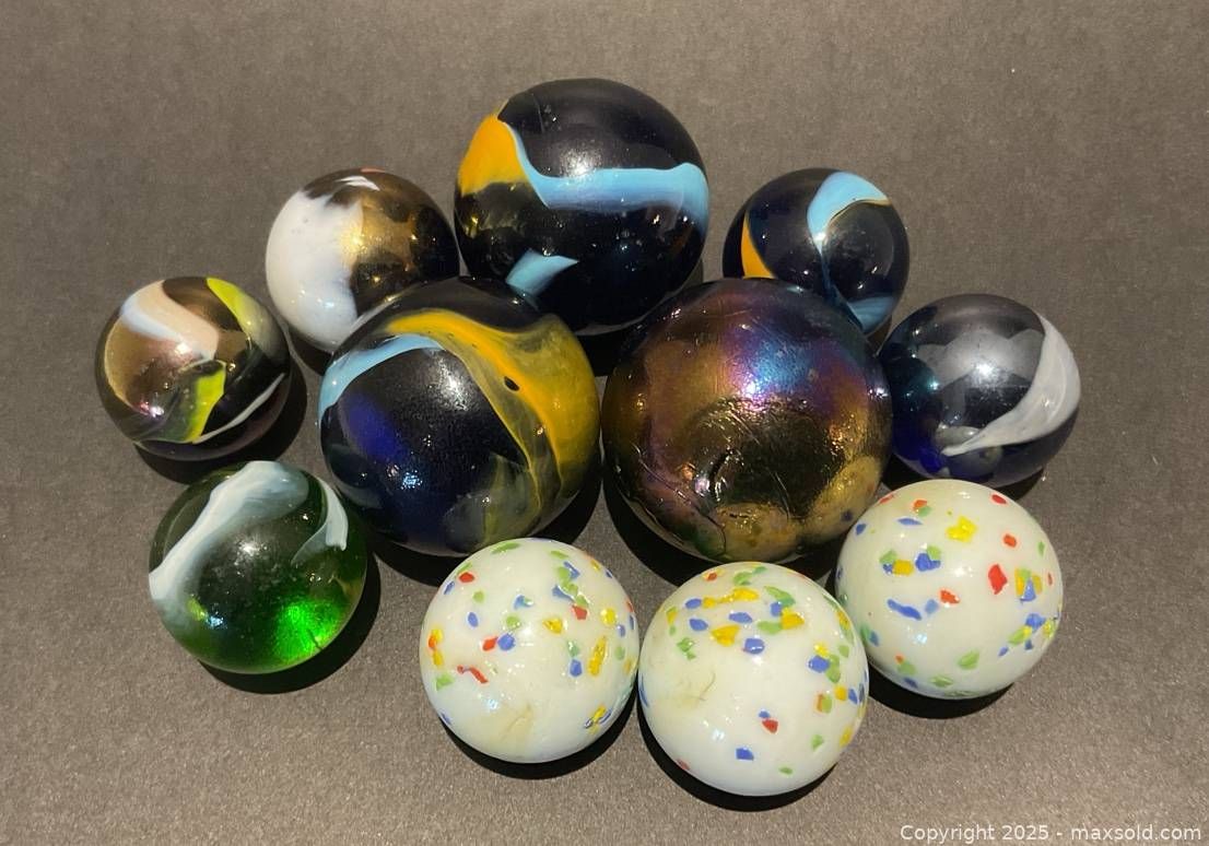 Assorted Glass Marbles, 11 Pieces | Maxsold