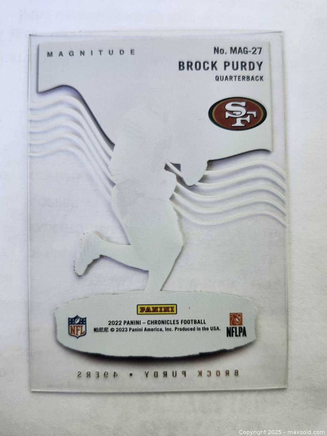 2022 Panini Chronicles Magnitude Brock Purdy MAG-27 trading card | Maxsold
