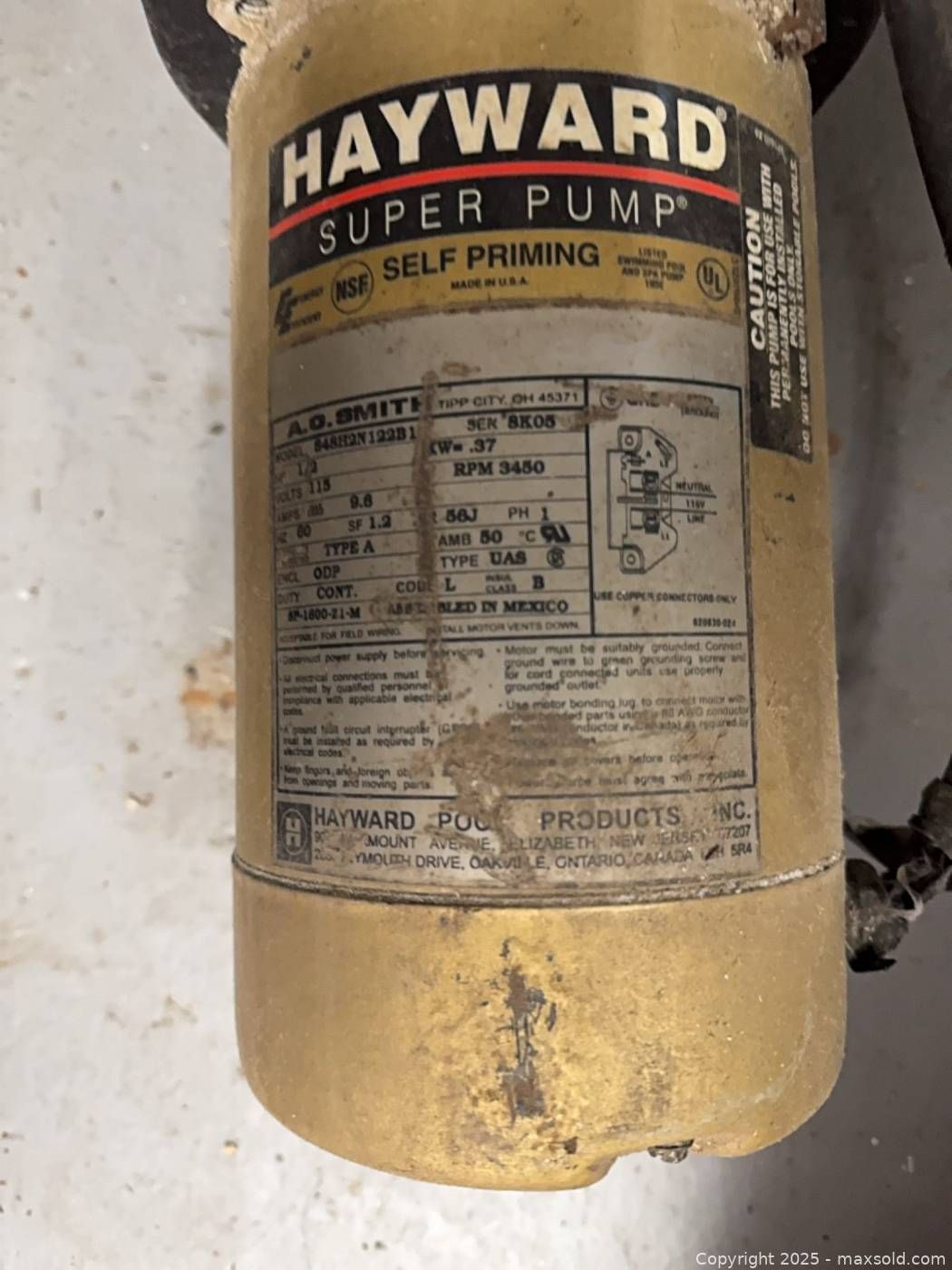 Hayward Super Pump self-priming pool pump | Maxsold