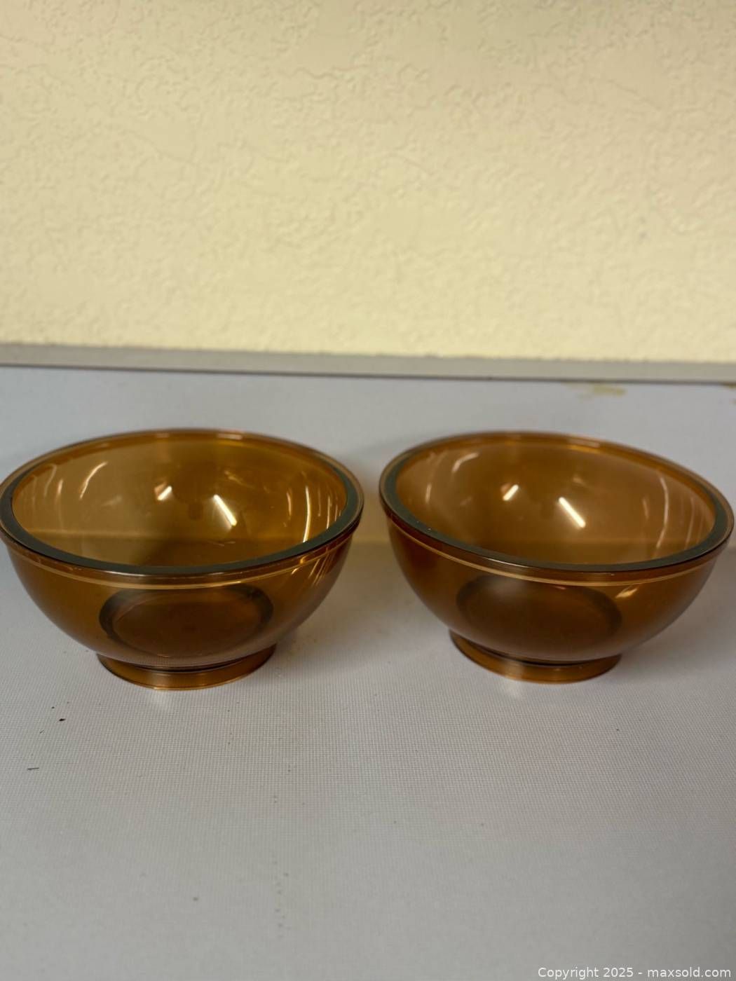 Vintage Dansk amber melamine bowls, set of 2 | Maxsold