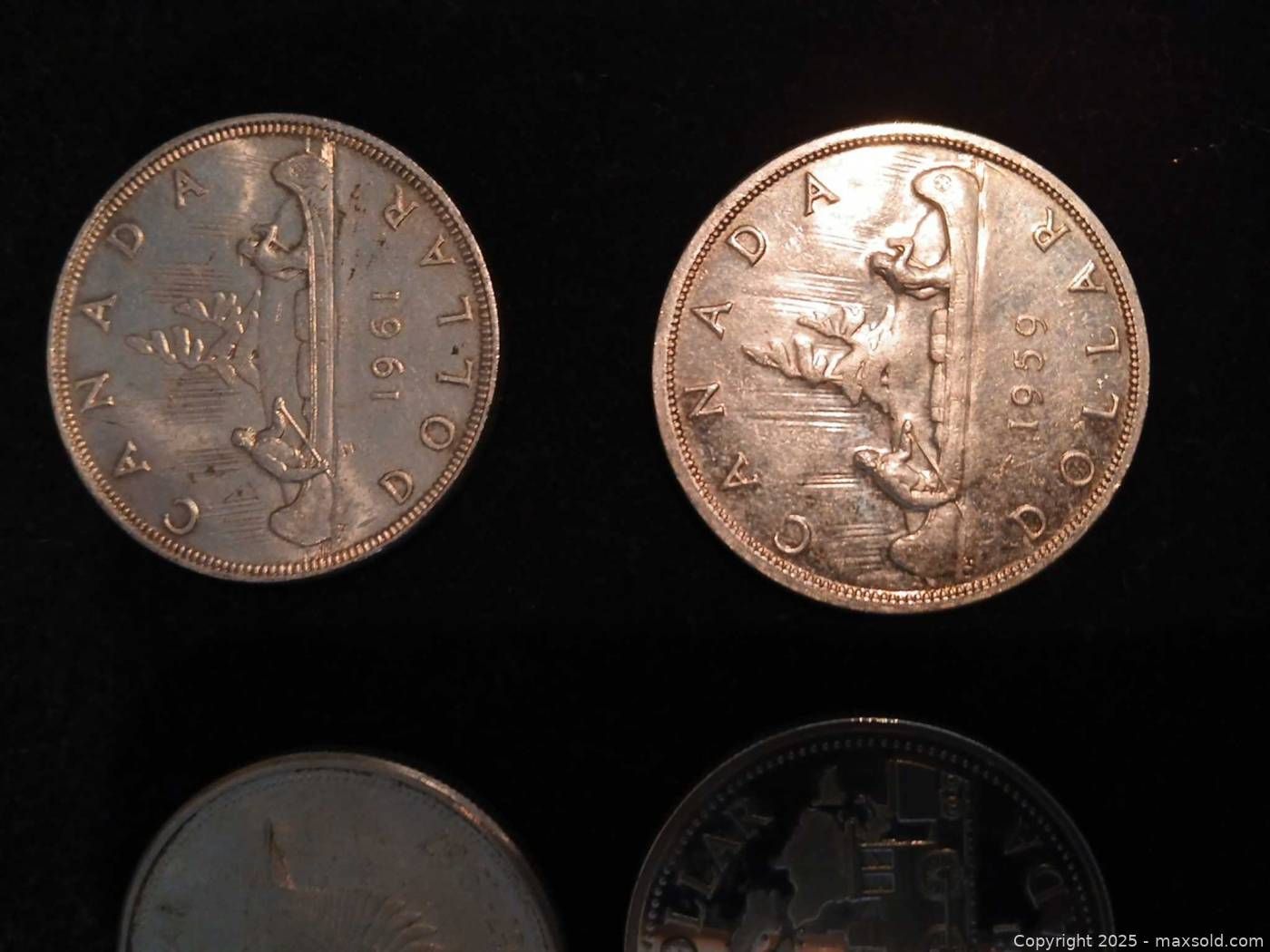 Canadian dollar coins 1959 1961 1967 1981 | Maxsold