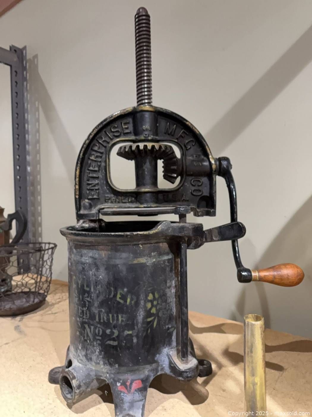 Enterprise No.23 cast iron sausage stuffer | Maxsold