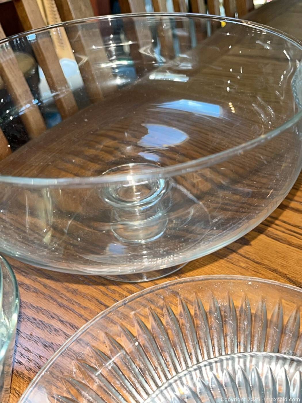 Large 46-Piece Clear Glass Dishware Lot | Maxsold