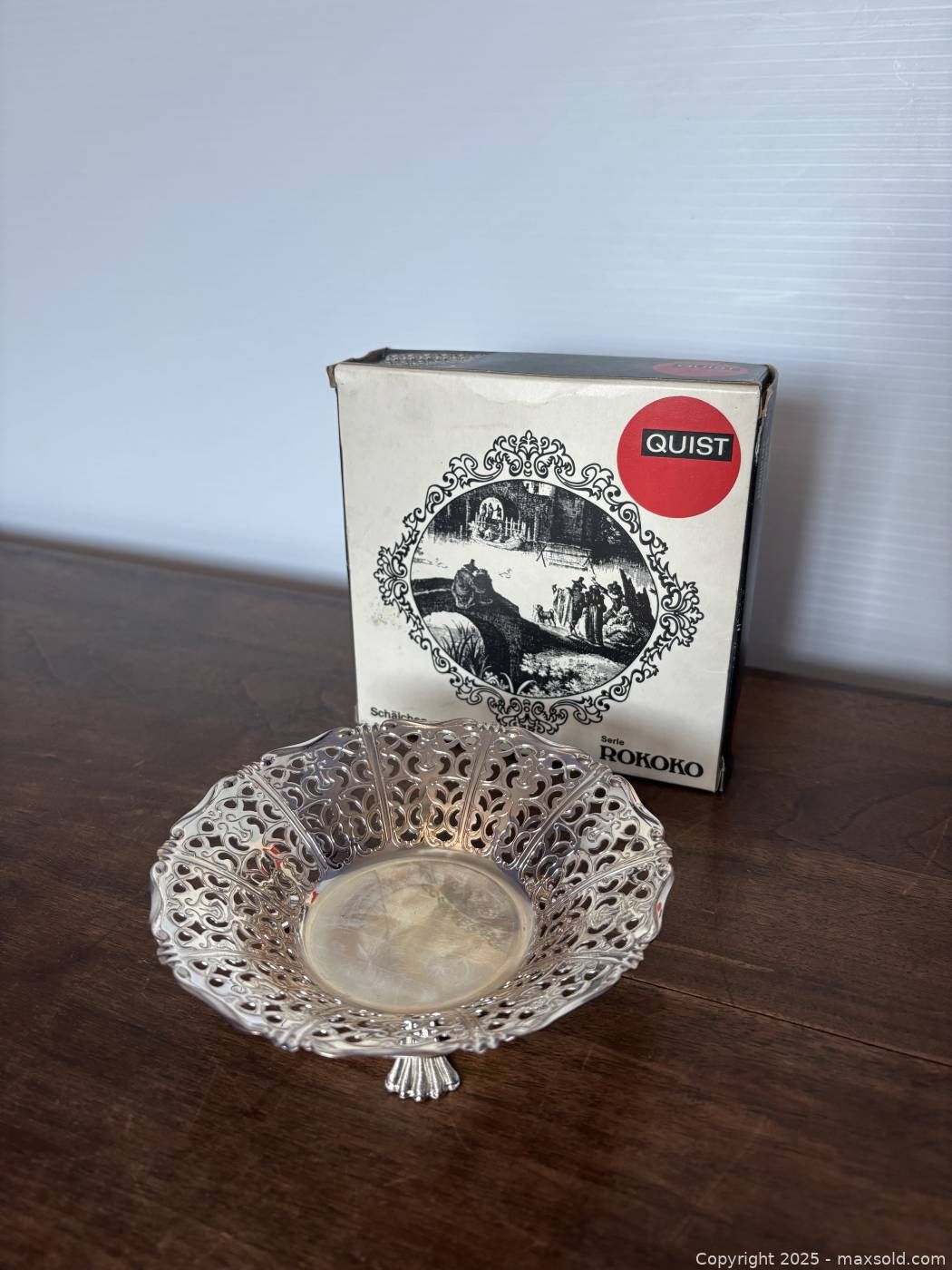 Vintage Quist silver plated candy dish with box | Maxsold