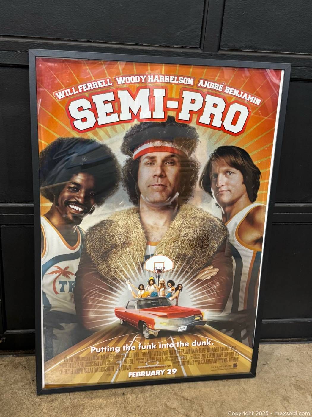 Framed 2008 Semi-Pro movie poster | Maxsold