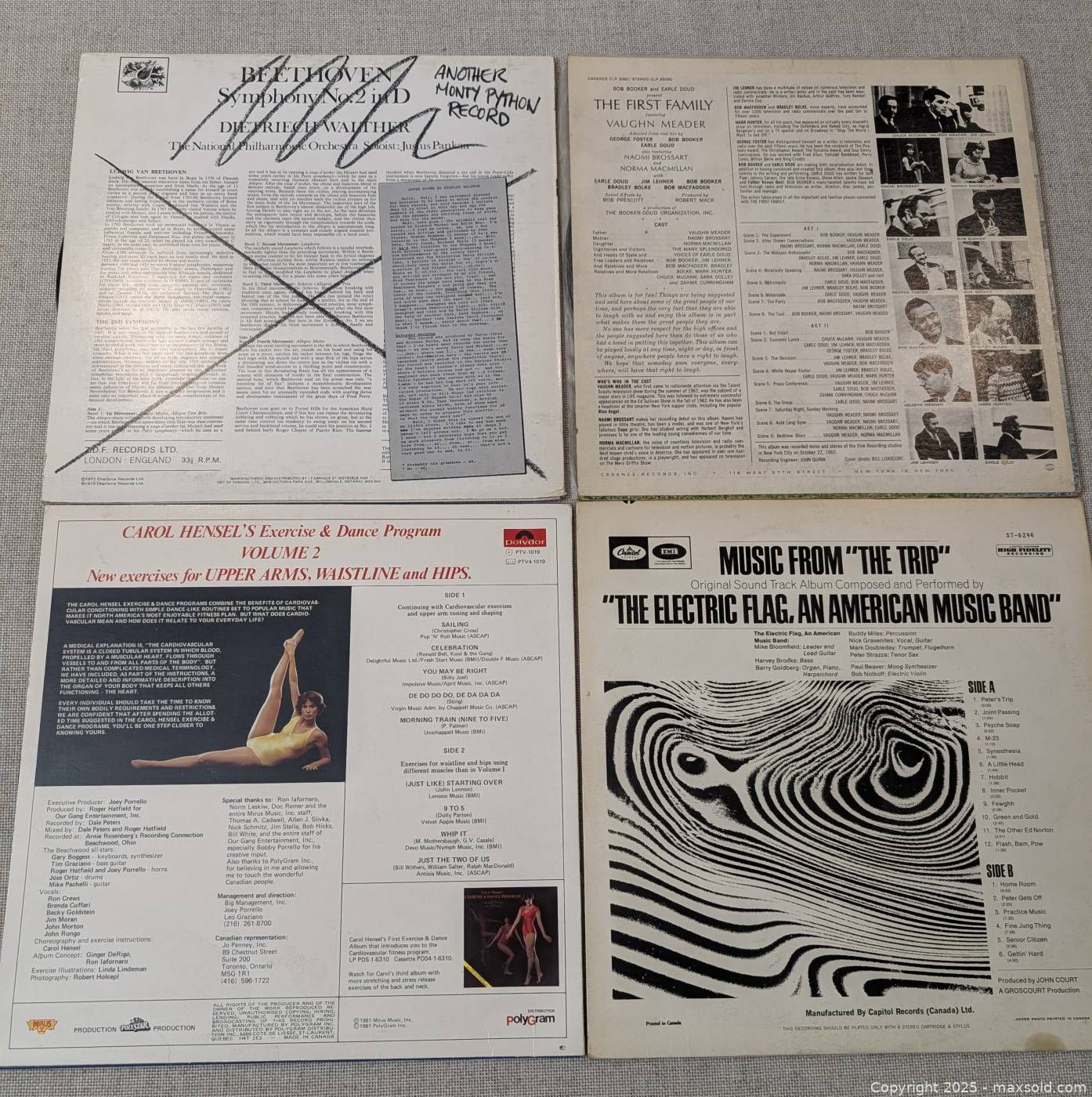 Monty Python, Comedy, Soundtrack and Exercise Vinyls | Arnprior ...