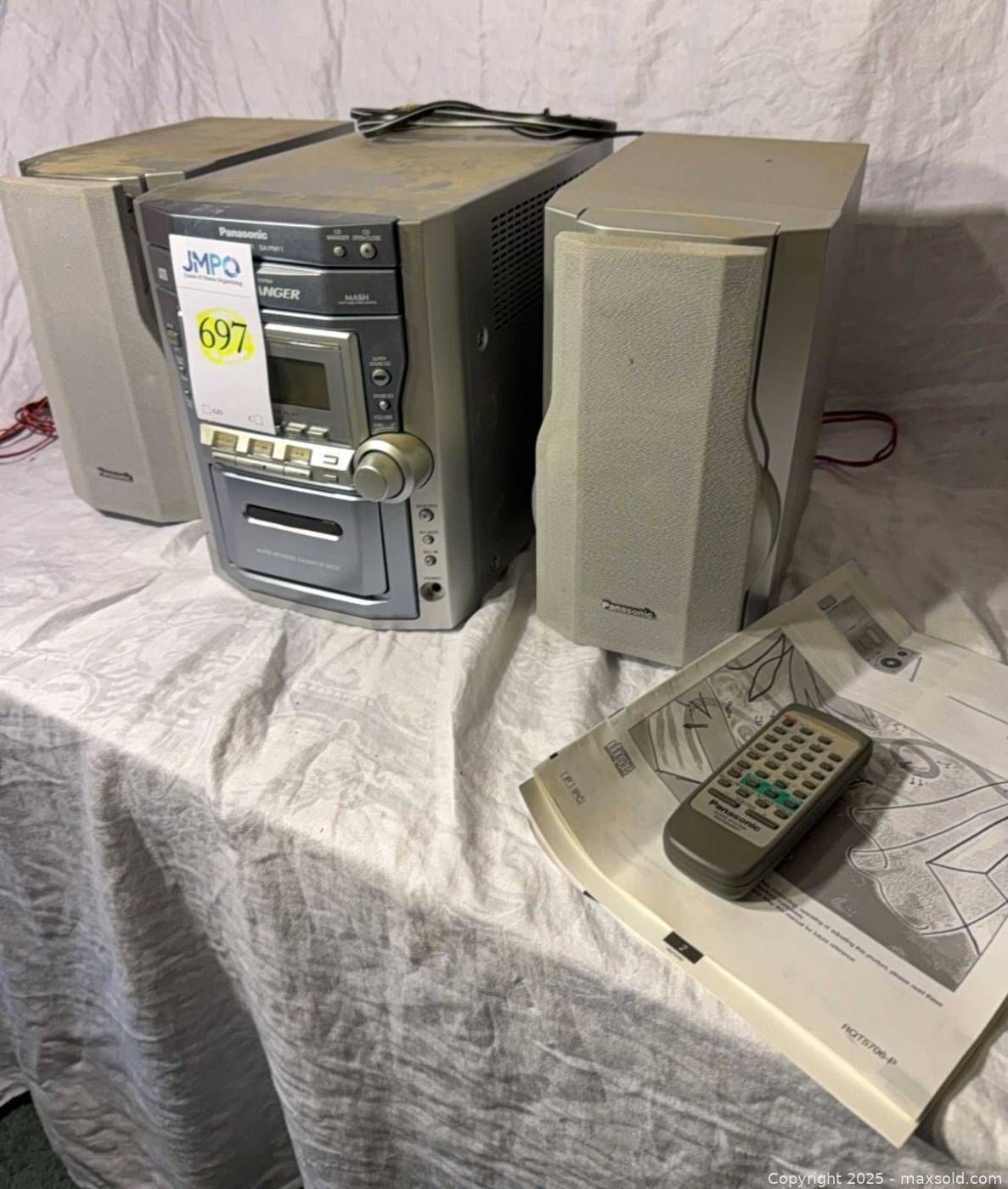 Panasonic SA-PM11 5-CD stereo system with remote | Maxsold