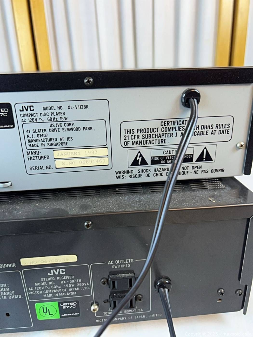 JVC XL-V112 CD Player & RX-307 Receiver | Maxsold