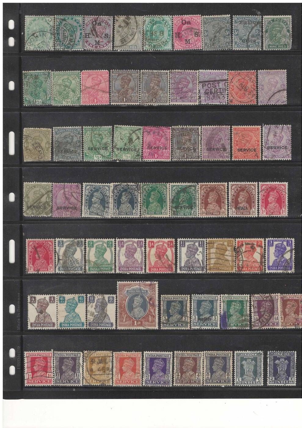 2 stock pages Indian postage stamps | Maxsold