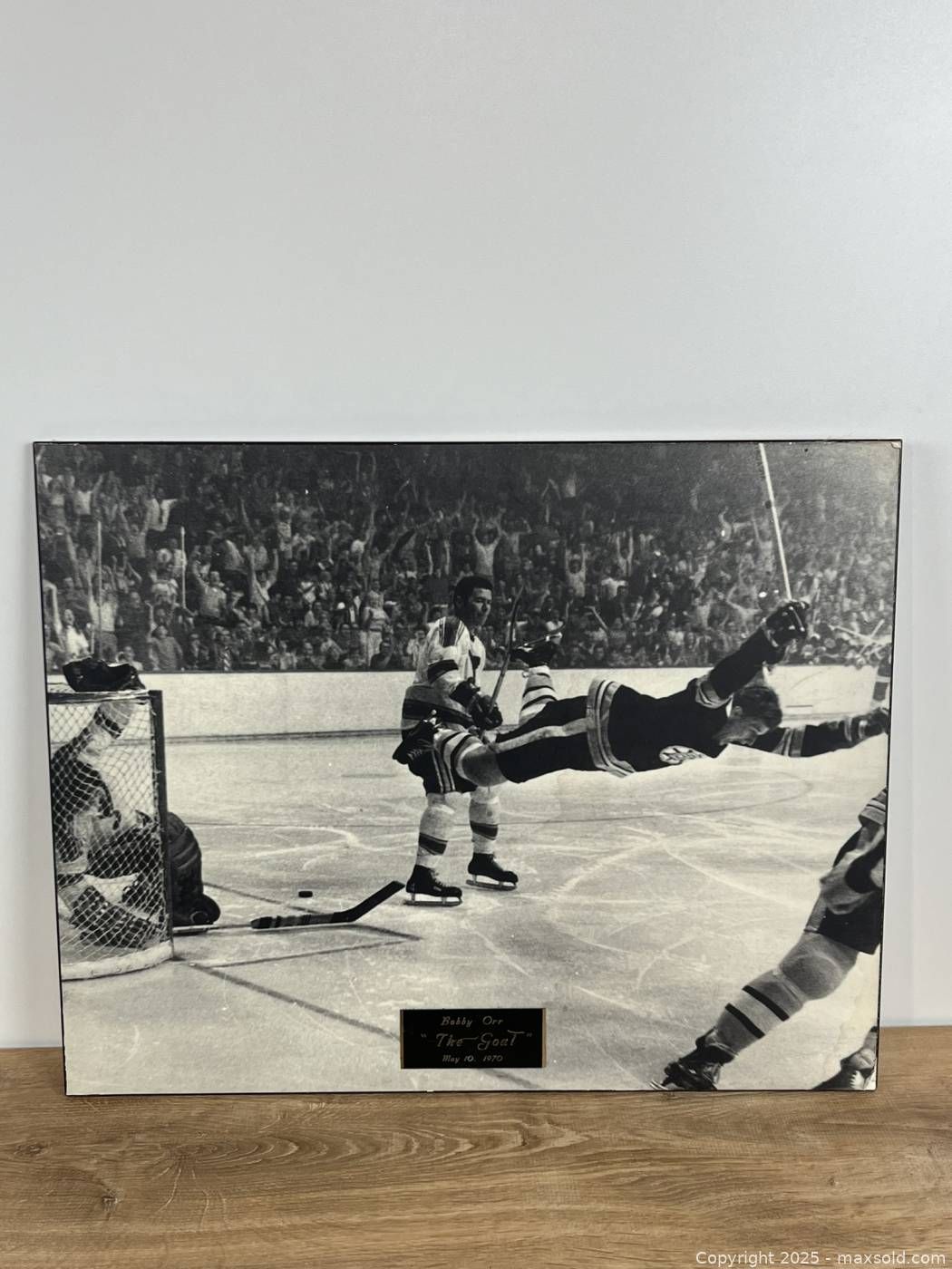 Mounted Bobby Orr "The Goal" photograph 20" x 16" | Maxsold