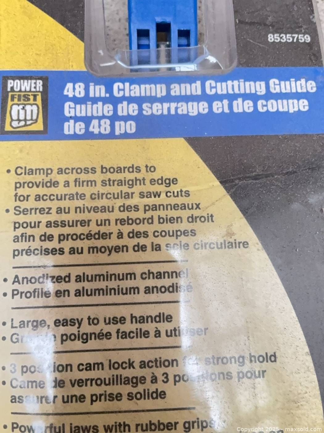 Power Fist 48 in Clamp and Cutting Guide | Maxsold