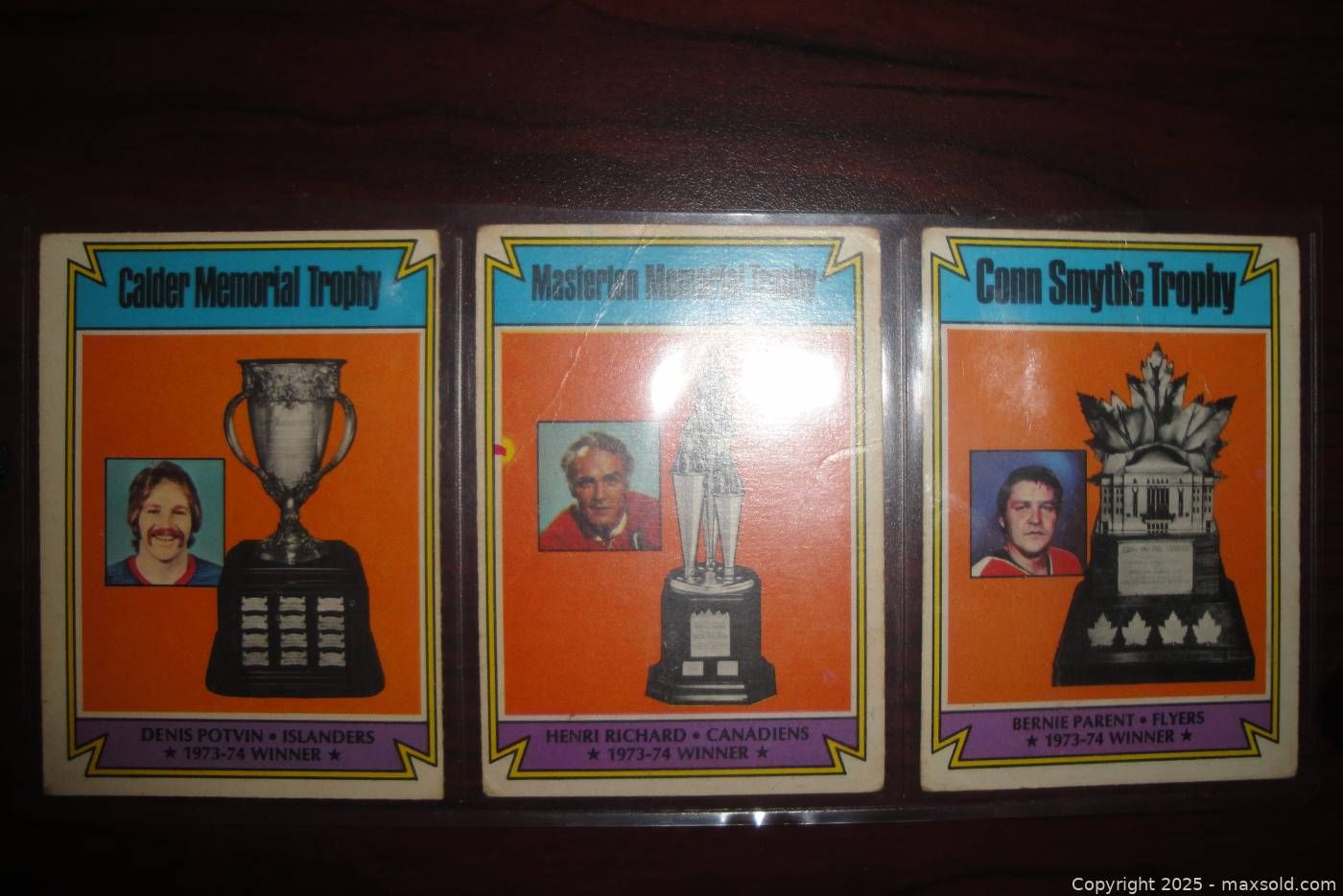 1974-75 NHL Award Winner Hockey Cards | Maxsold