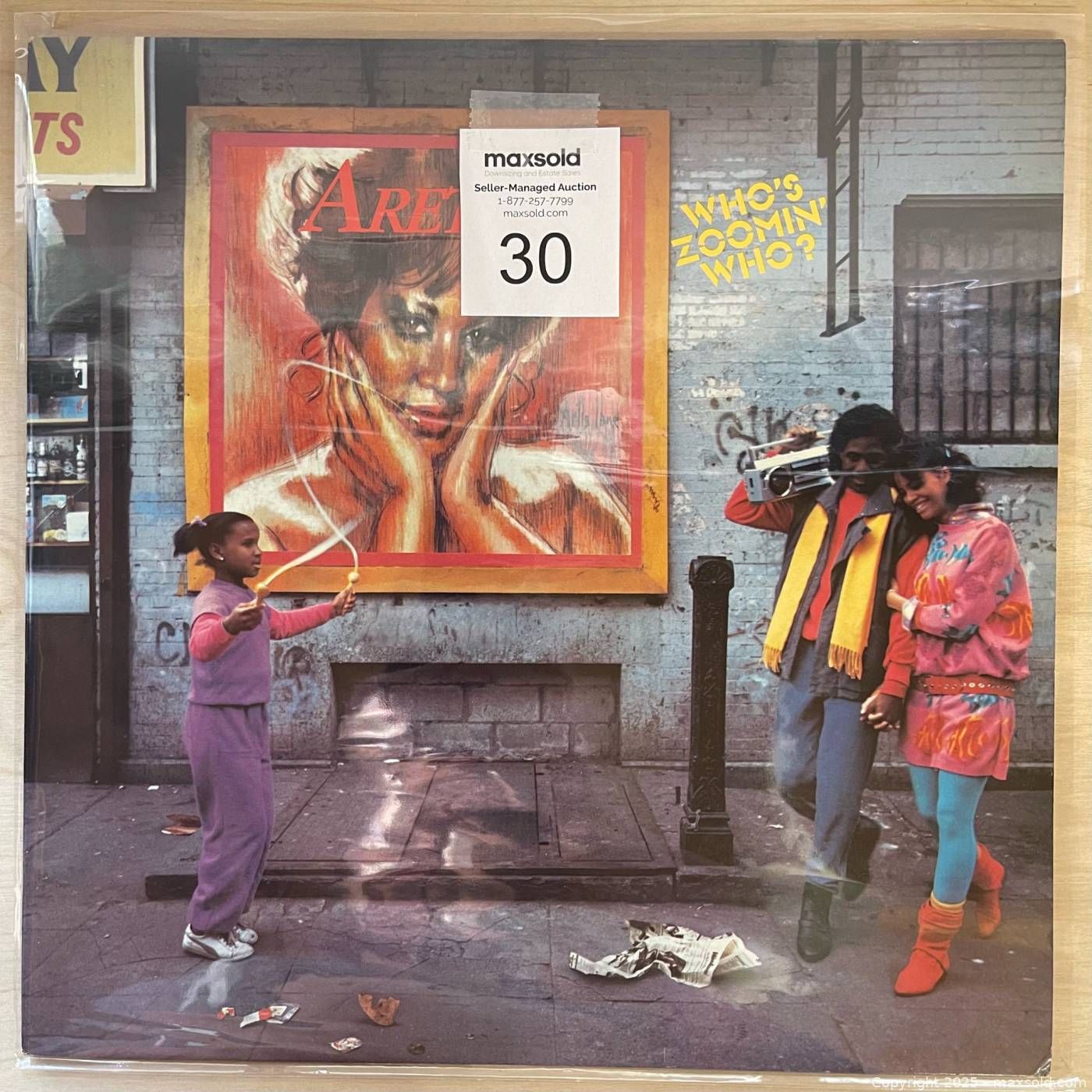 Aretha Franklin "Who's Zoomin' Who?" vinyl LP | Maxsold