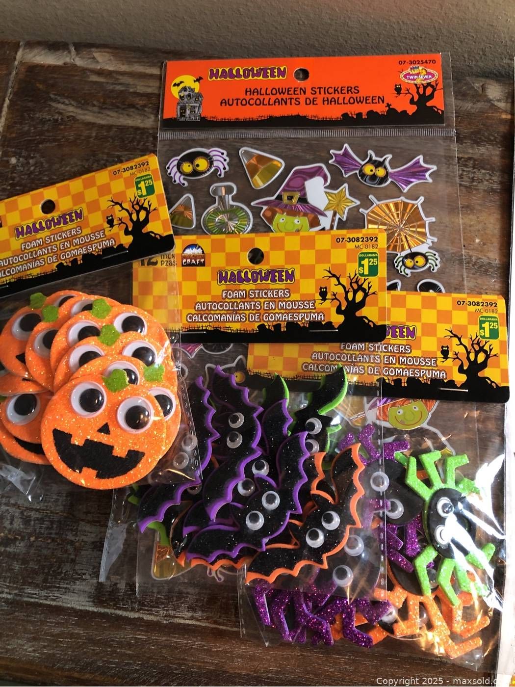 New assorted sticker packages | Maxsold