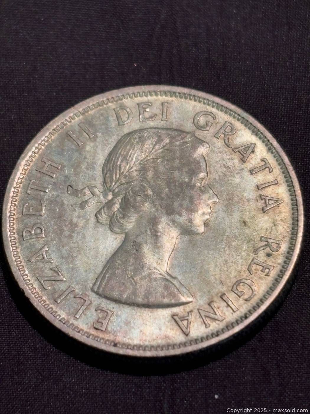 1955 Canada silver dollar coin | Maxsold