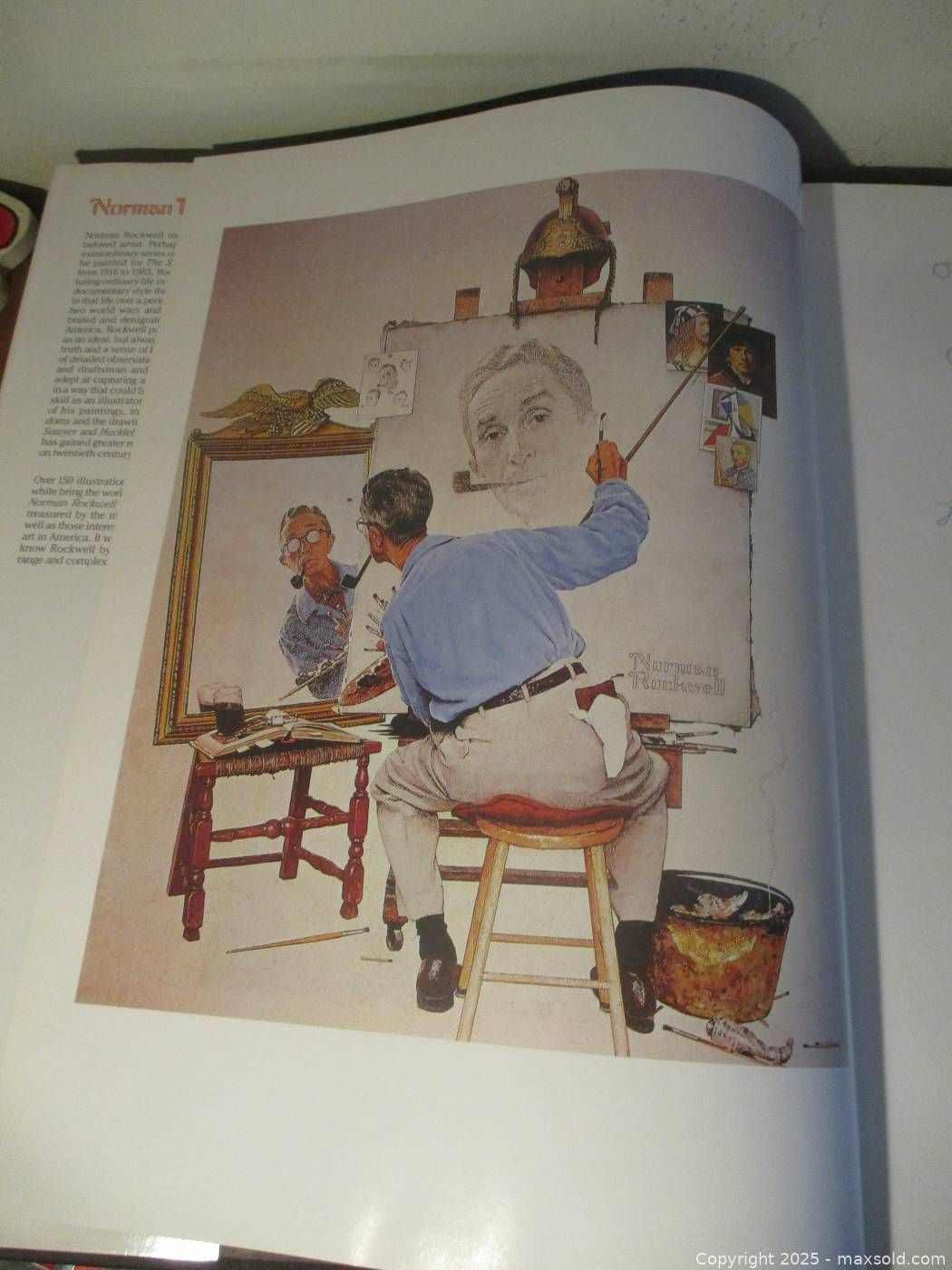 NORMAN ROCKWELL GALLERY BOOKS ELIZABETH MILES MONTGOMERY 1989 COFFEE ...