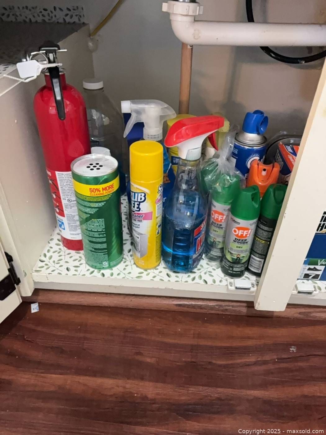 Household Cleaners, Pest Control And Fire Extinguisher | Maxsold