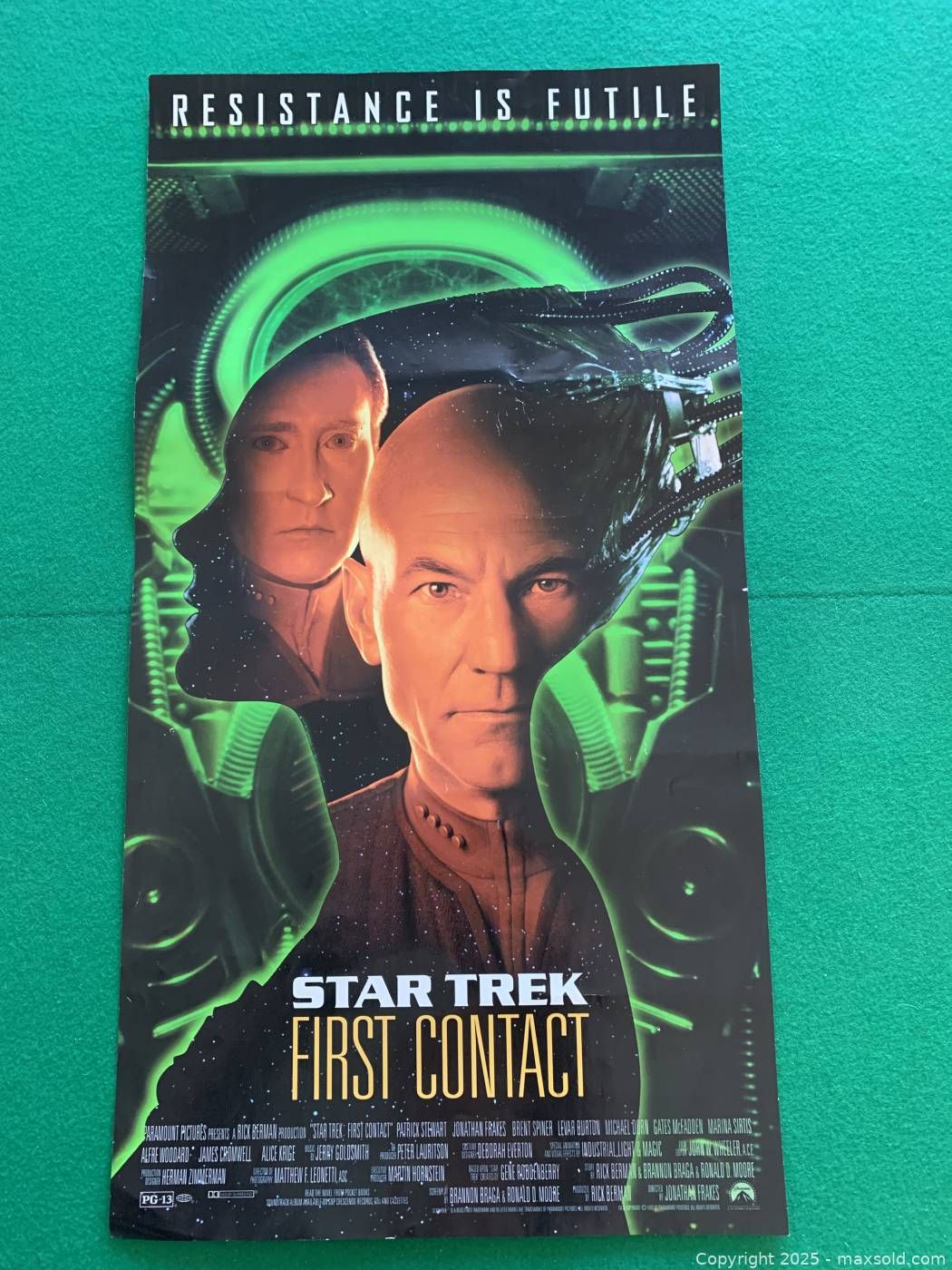 1997 Star Trek First Contact two-sided poster | Maxsold