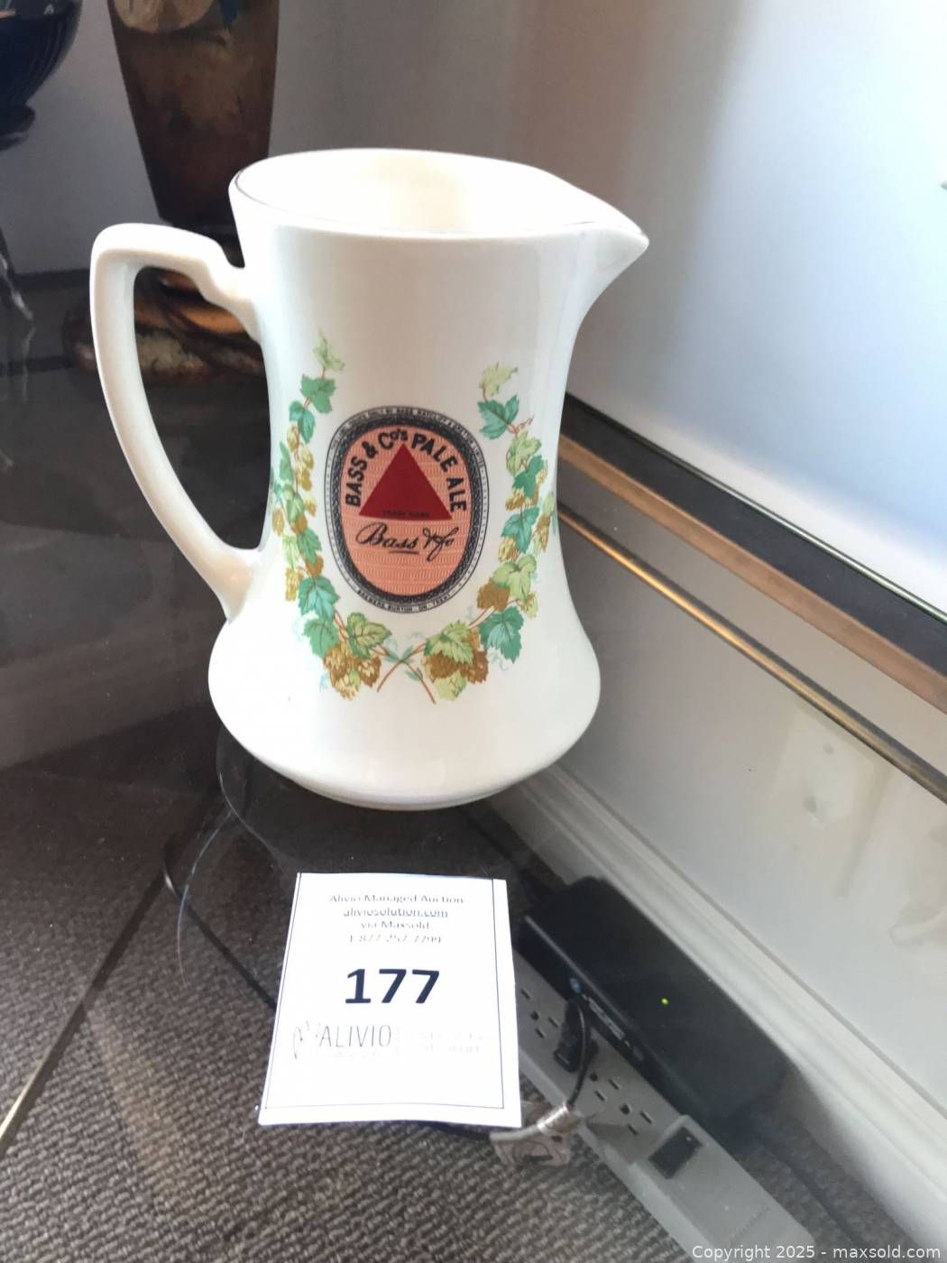 Bass & Co's Pale Ale ceramic advertising water jug | Maxsold