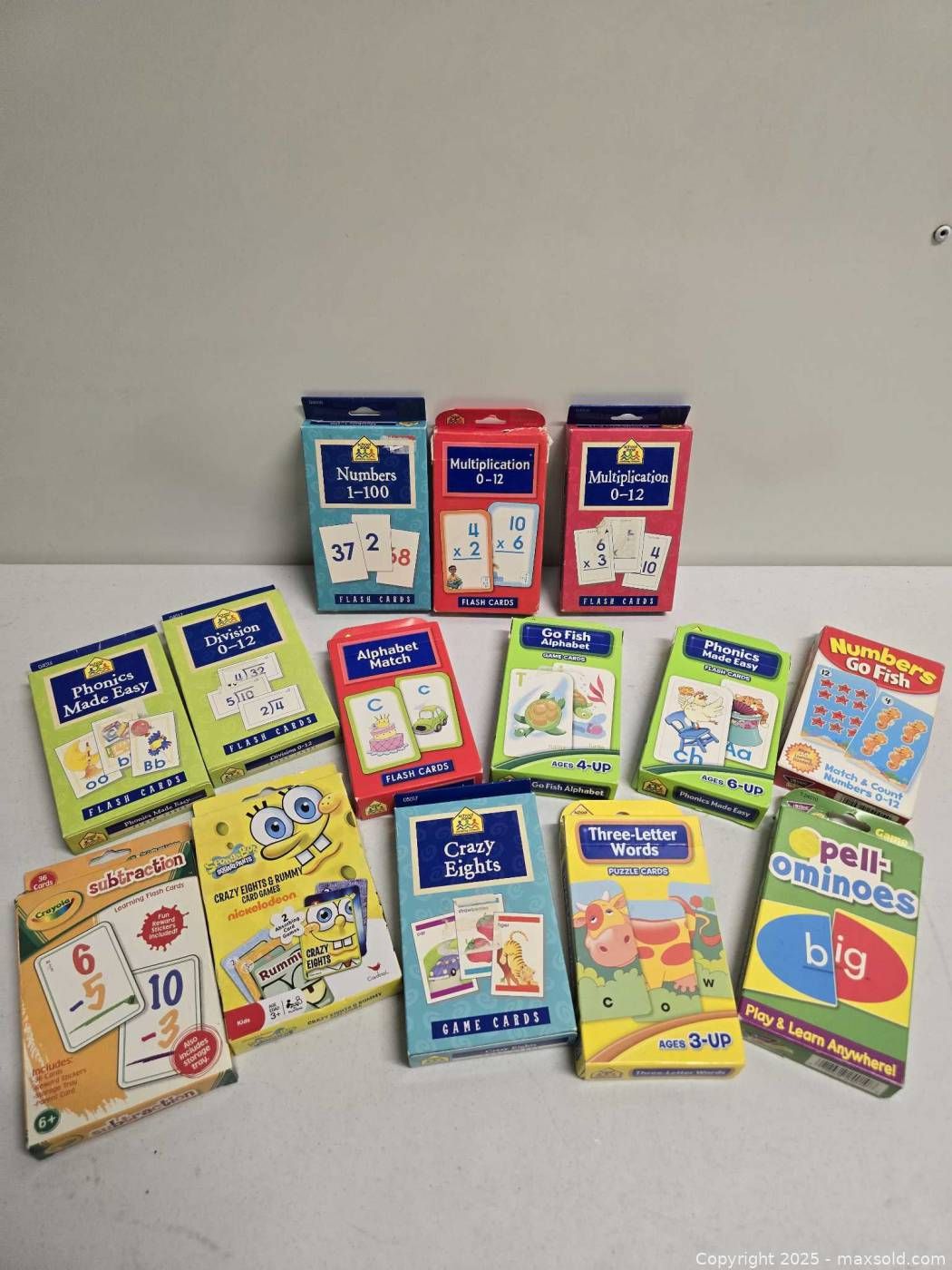 14 educational flash-card and game packs | Maxsold