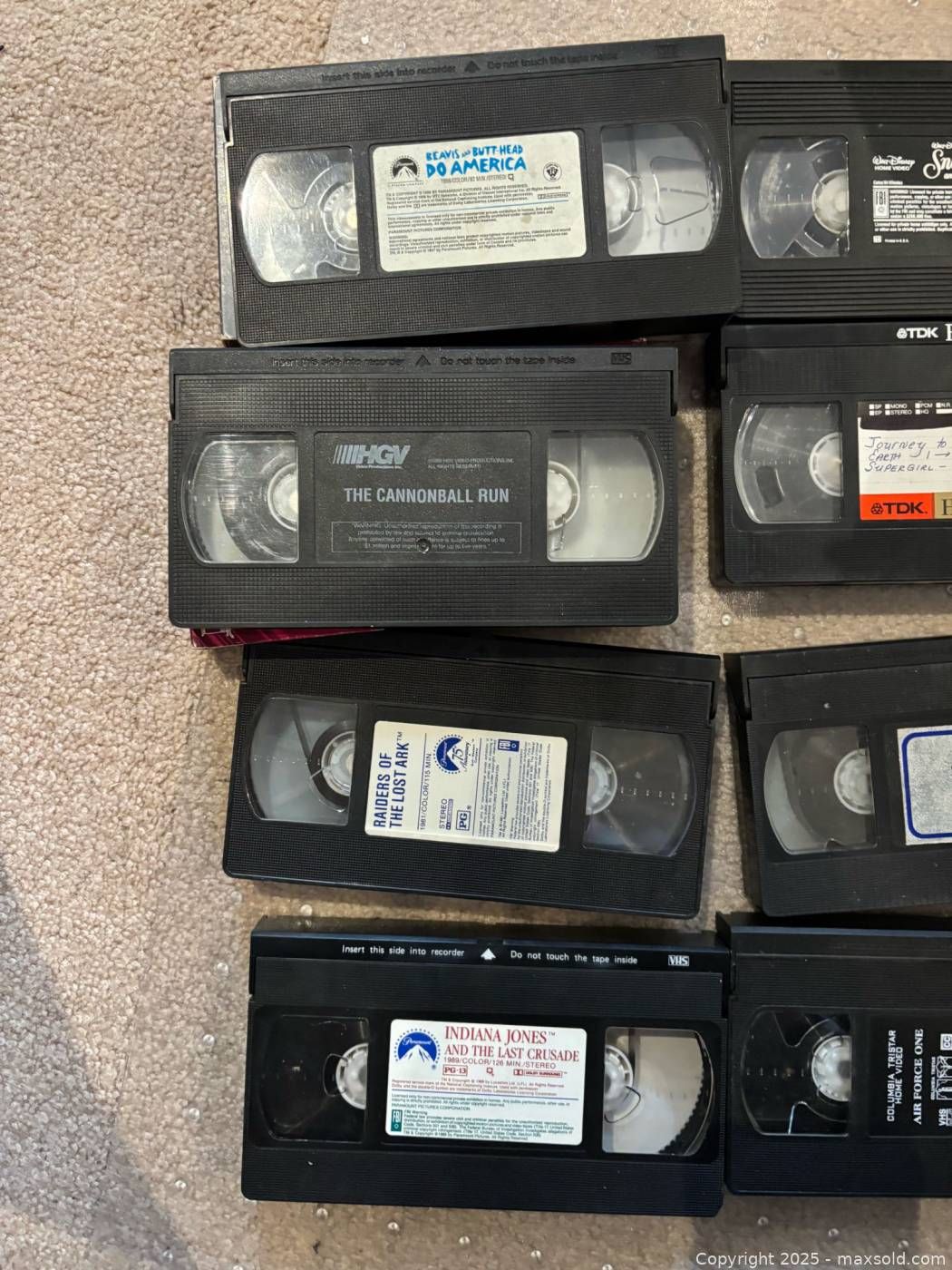Approx. 38 VHS Movie & Concert Tapes | Maxsold