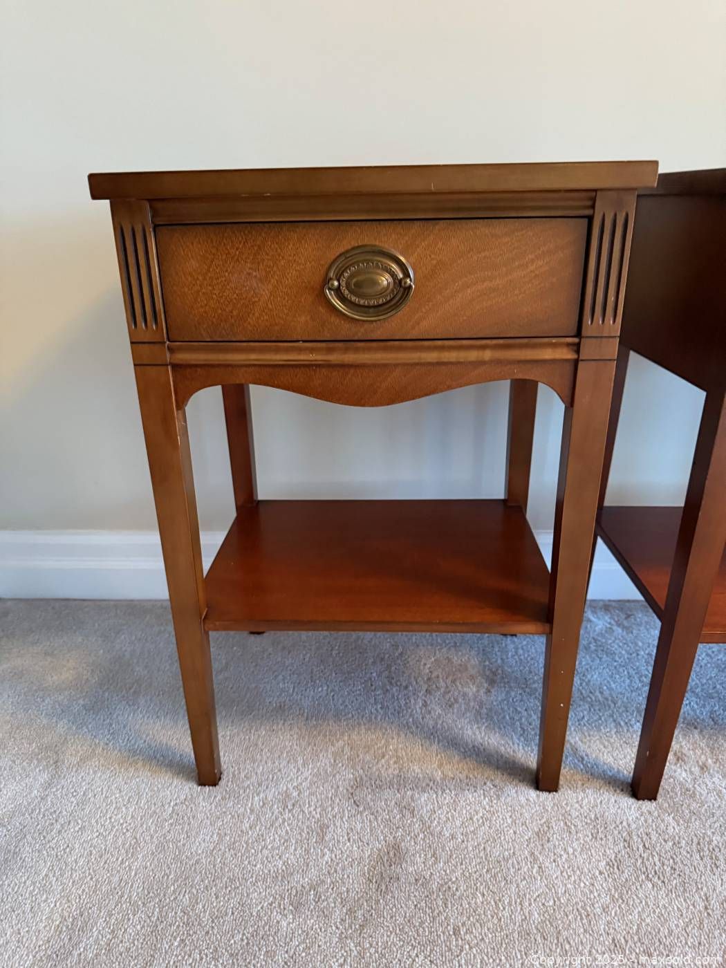 Pair of Federal Style Mahogany Side Tables | Maxsold