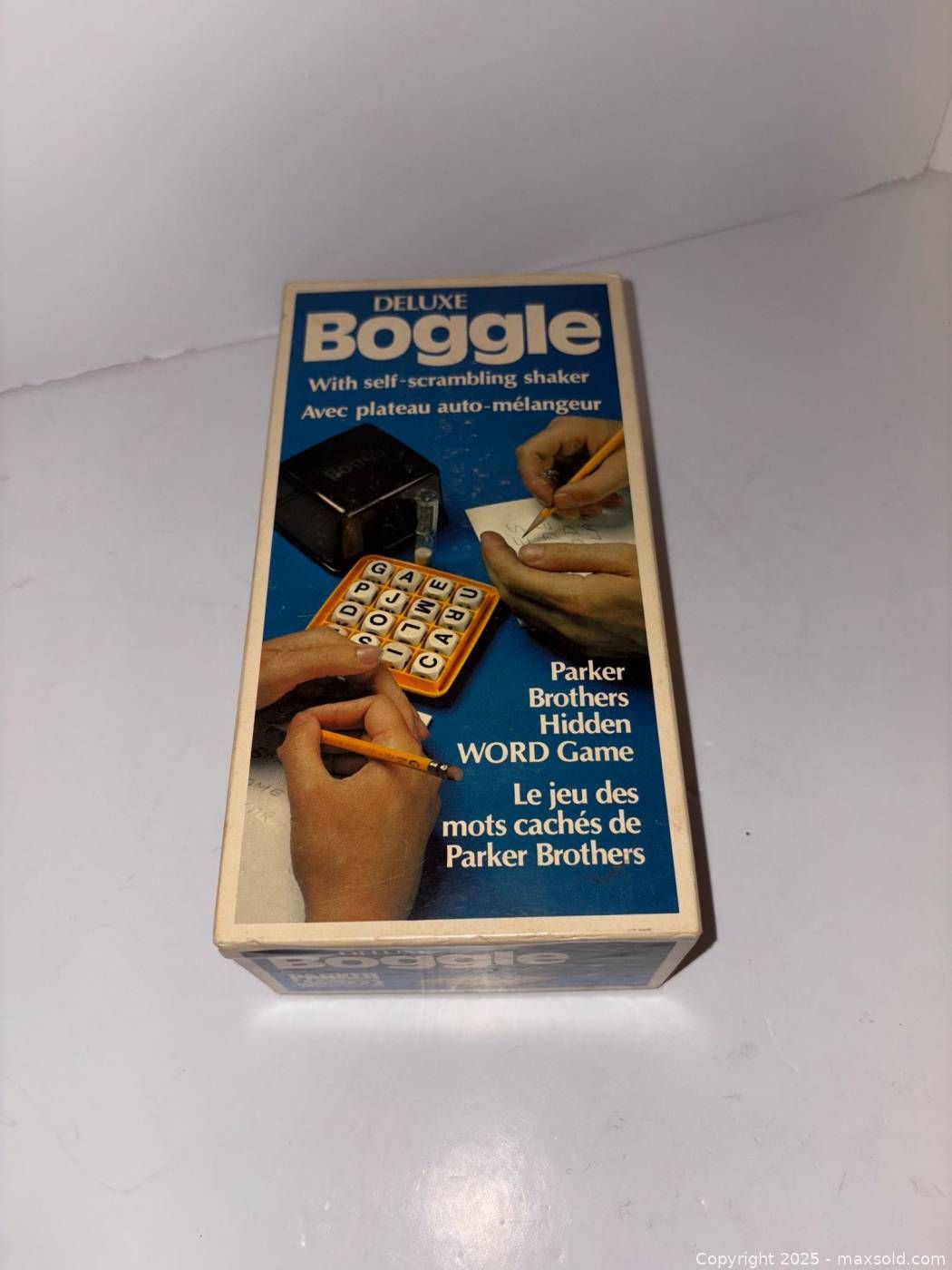 Deluxe Boggle Word Game – Parker Brothers Edition with Self-Scrambling ...