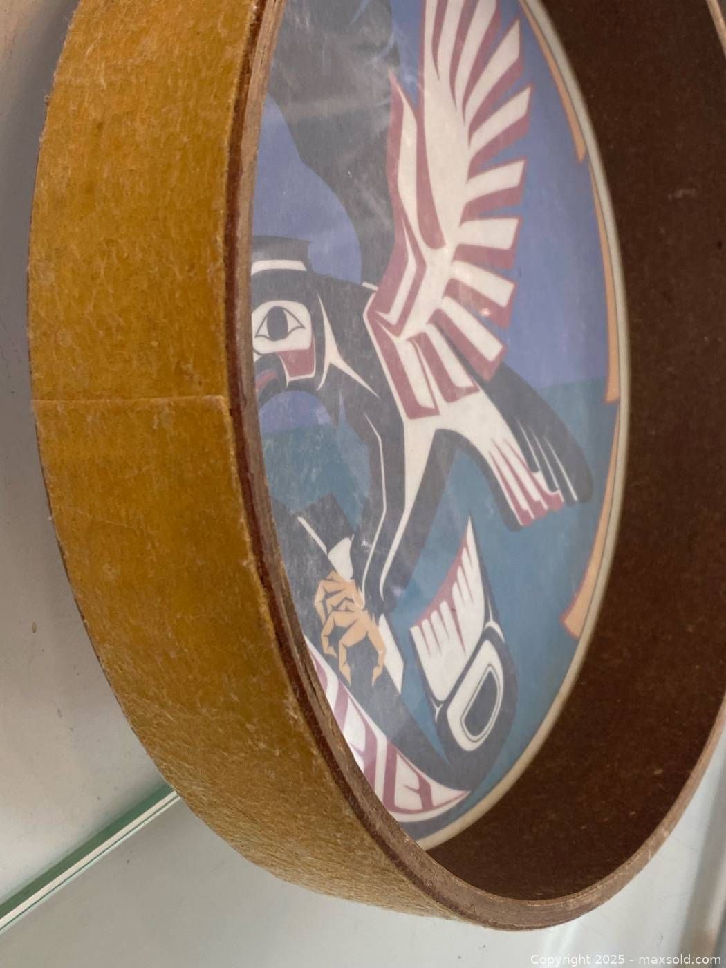 Vintage Hand Crafted Haida First Nations Shaman Hand Drum Signed ...