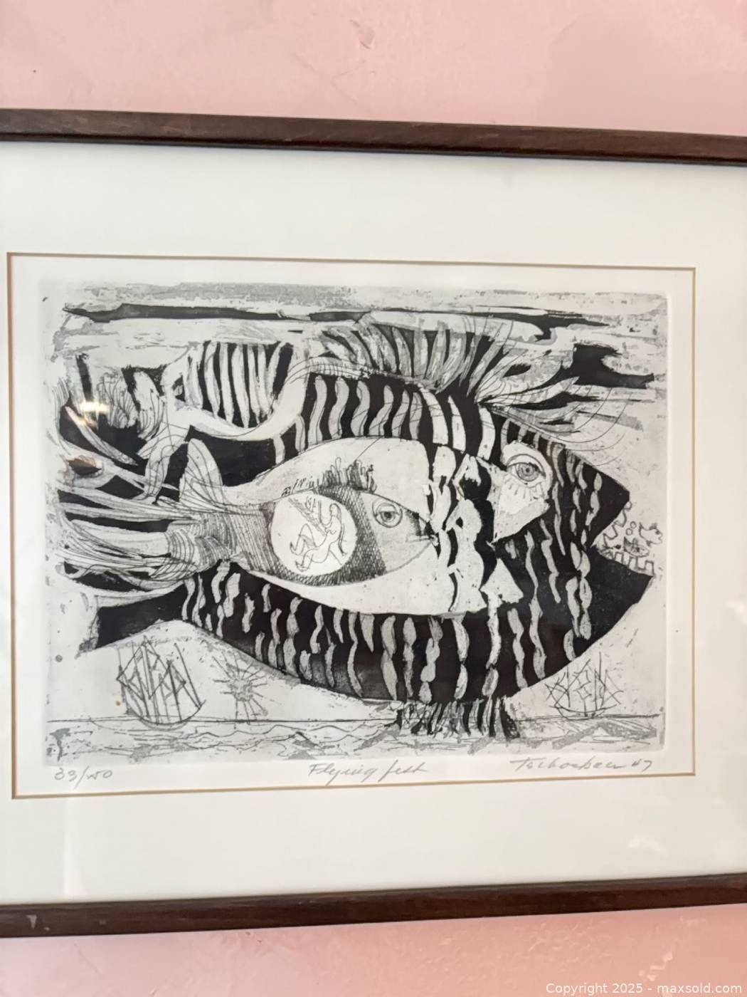 TSCHACBASOV, NAHUM (Russian-American, 1899-1984) - “Flying Fish ...