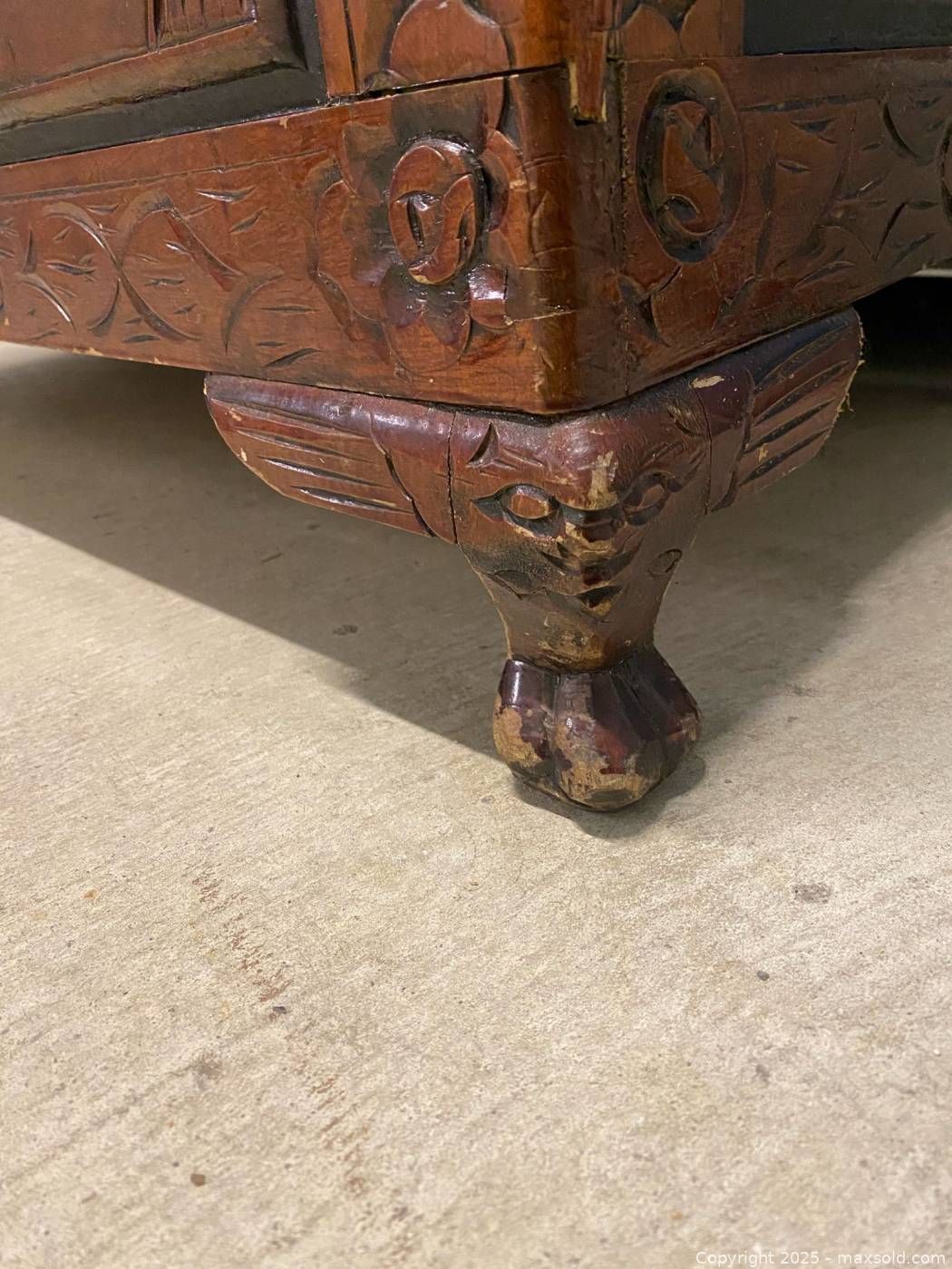 Carved Wooden Storage Chest | Vancouver (British Columbia, Canada ...