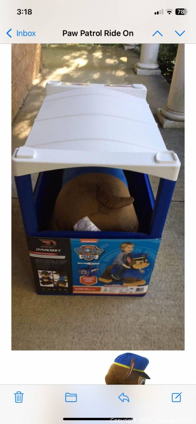 Dynacraft Paw Patrol Chase 6V Plush Ride-On | Maxsold