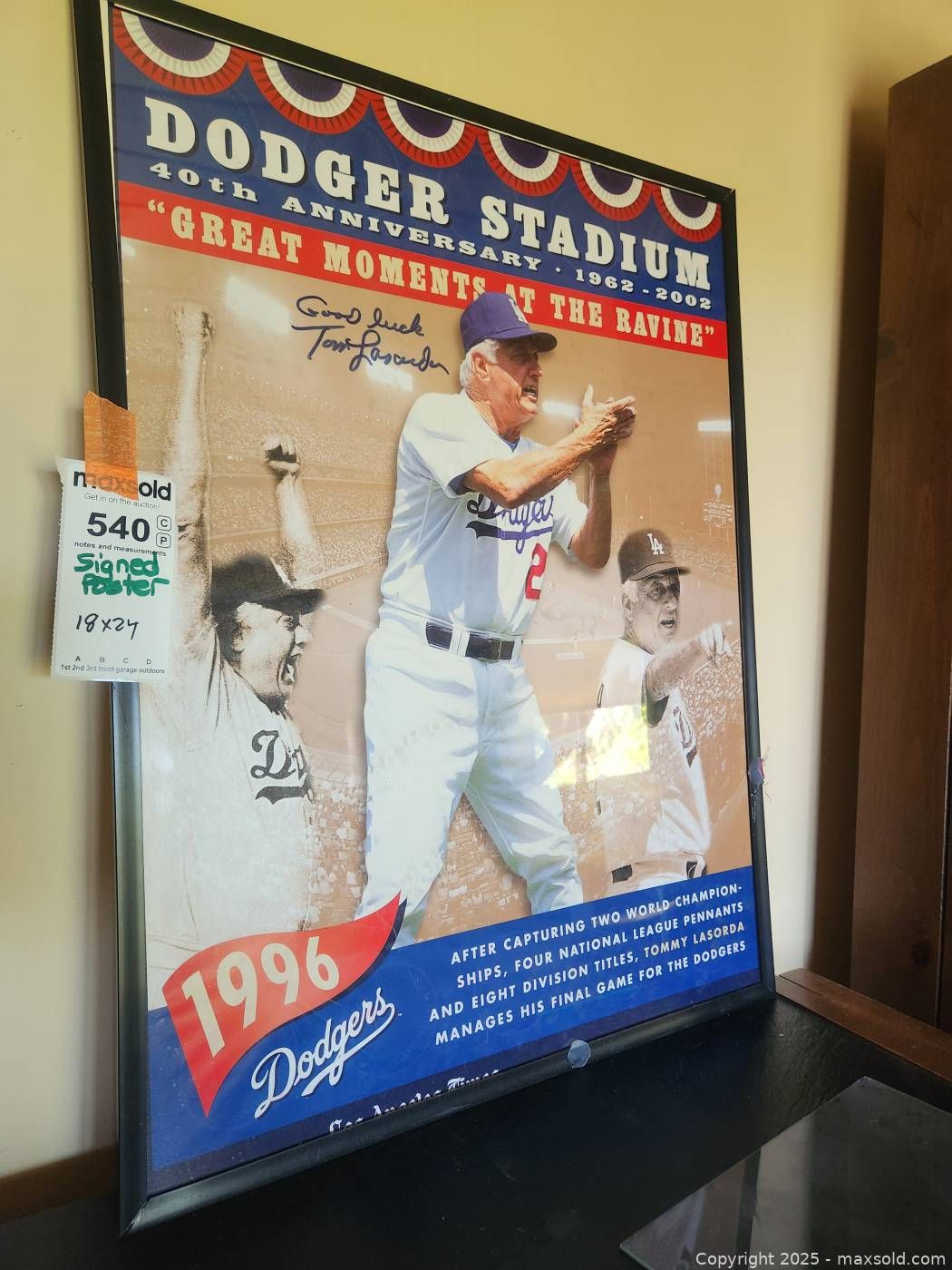 Signed Dodger Poster | Calabasas (California, USA) PARTNER MANAGED ...