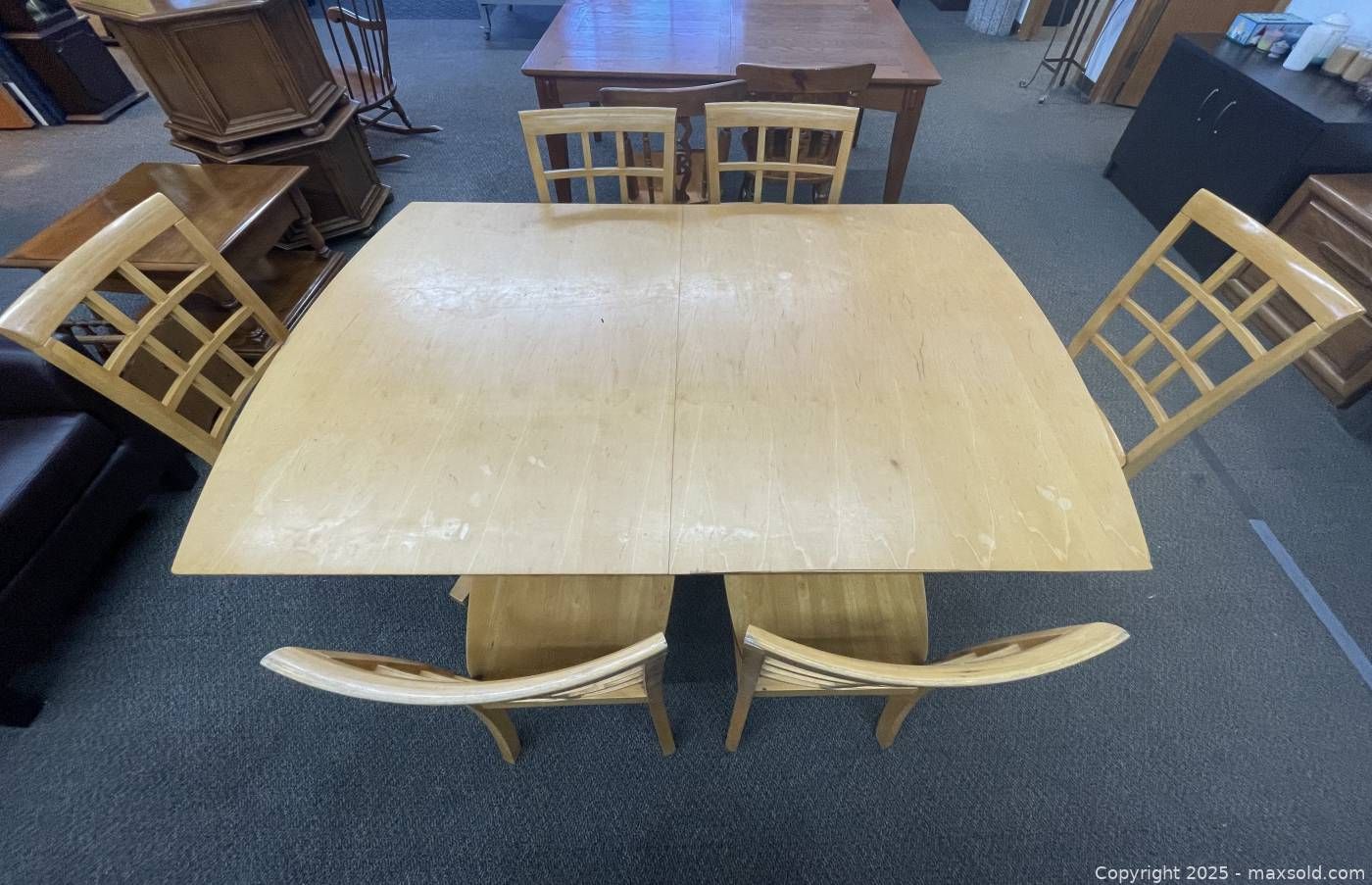 Traditional Wood Dining Table Set with 6 Chairs | Sheridan (Colorado, USA) SELLER MANAGED ...