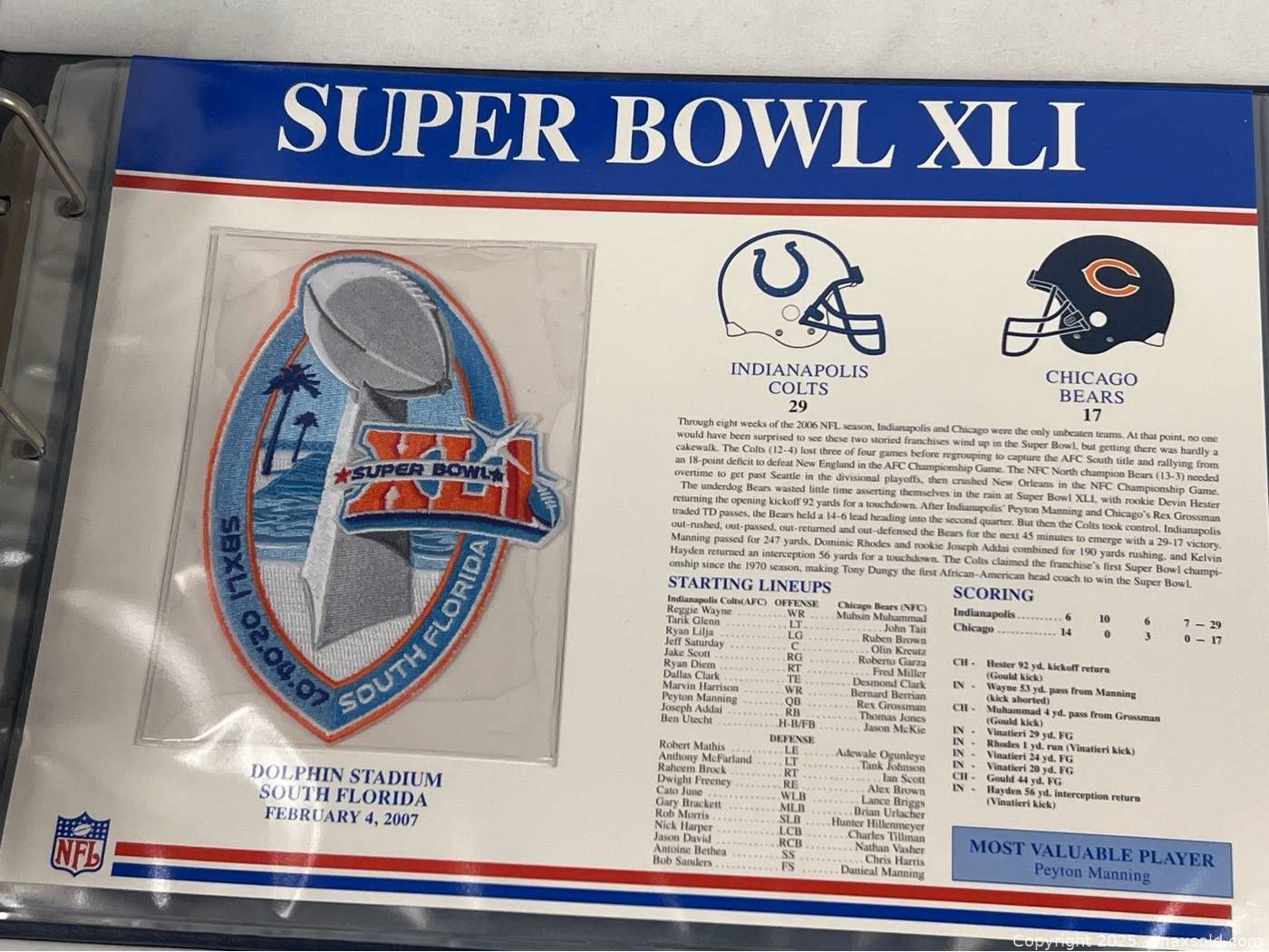 NFL AFC NFC Super Bowl Patch Collection | Campbell (California, USA ...