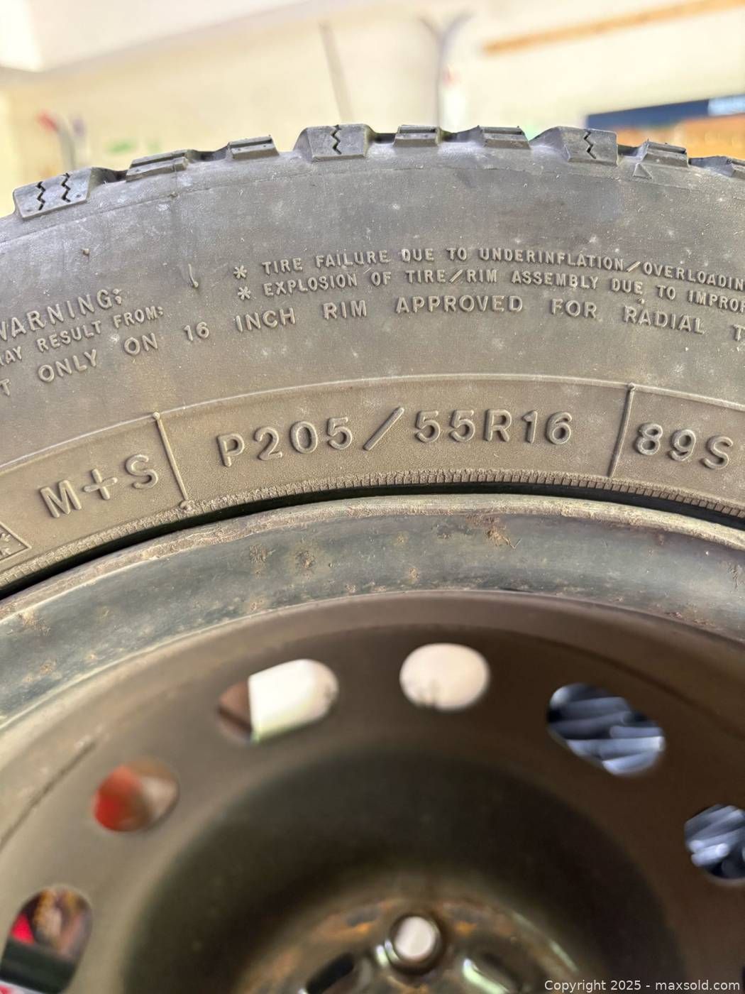 (4x)Radial HT Winter Tires on Rims - Size P205/55R16, 89S | West ...