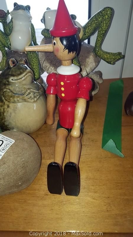 Wood Pinocchio Doll Made in Italy by Mastro Geppetto | Maxsold