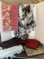 Pack of Approximately 6 Shawls in Various Colors and Patterns | Maxsold