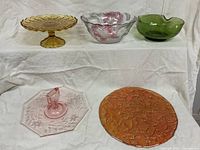 Vintage Colored Glass Serving Dishes | Maxsold