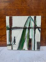 Original Indigenous abstract tipi painting | Maxsold