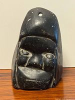 Signed Inuit Soapstone Head Carving | Maxsold