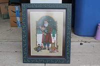 Father Christmas framed print signed 1986 | Maxsold