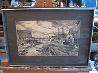 Framed drawing signed Heidi Fischer | Maxsold