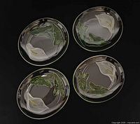4 Vintage Luminarc Arum Calla Lily 8" Oval Dishes | Maxsold