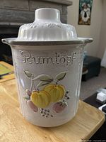 Large vintage German Rumtopf jar with lid | Maxsold