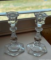 Pair Vintage Crystal Candlesticks | Maxsold